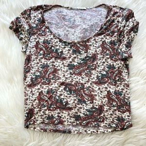 American Rag | Tops | American Rag Paisley Crop Top | Poshmark